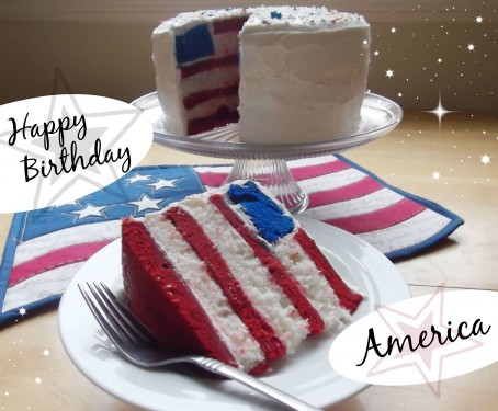 Happy Birthday America Flag Cake Recipe | Celebrating Holidays